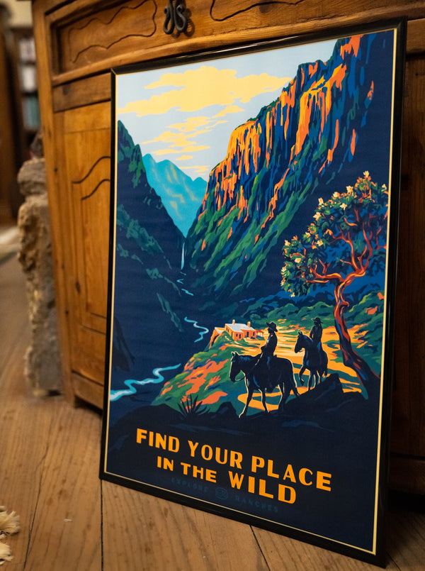 Find Your Place In The Wild Poster - Explore Ranches